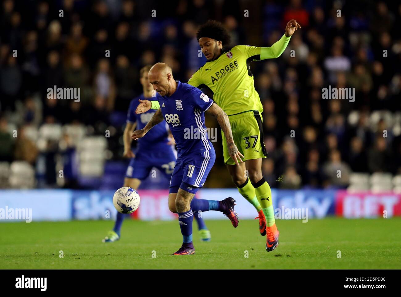 Birmingham City's David Cotterill and Rotherham United's Izzy Brown ...