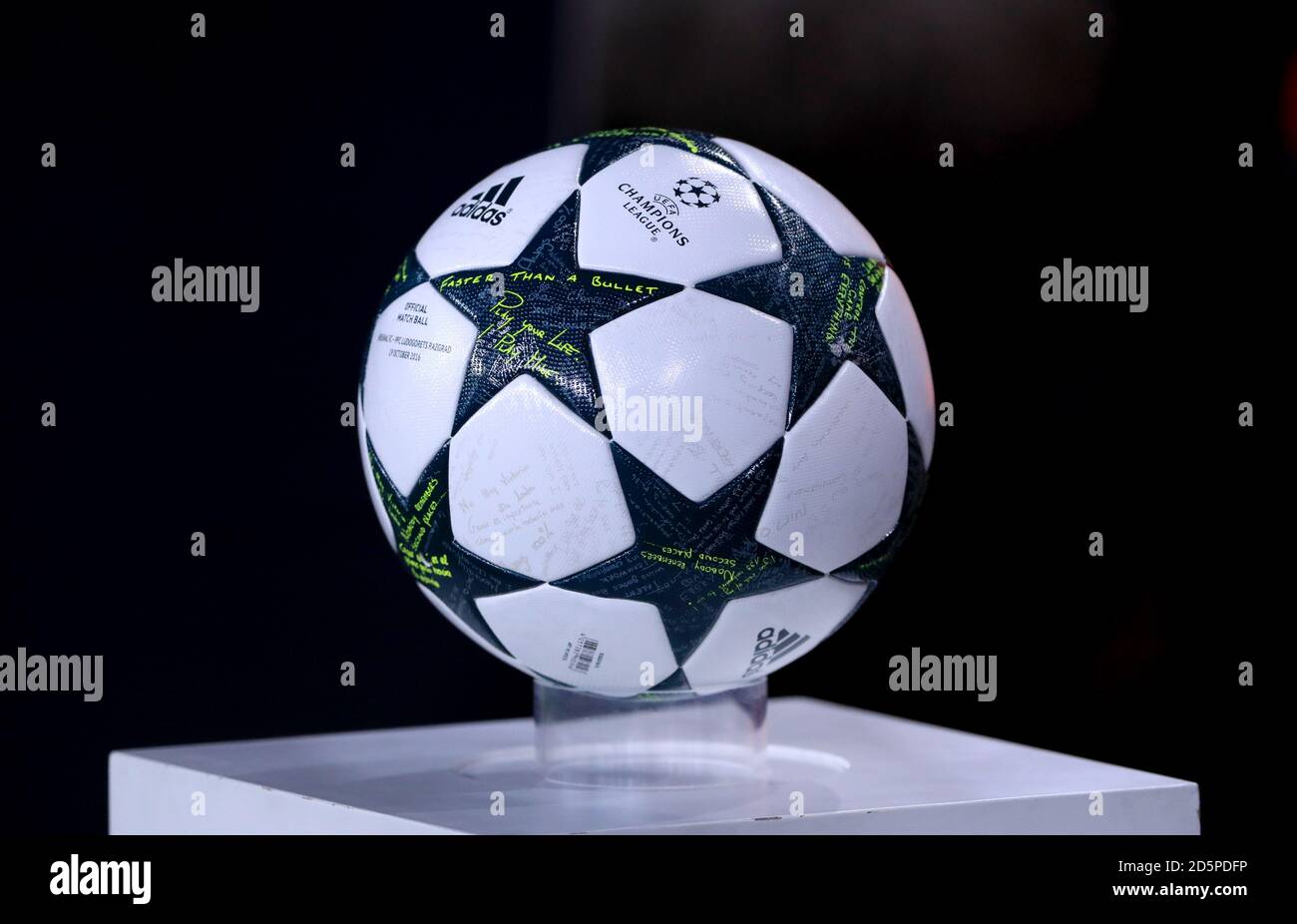 Official champions league match balls hi-res stock photography and ...