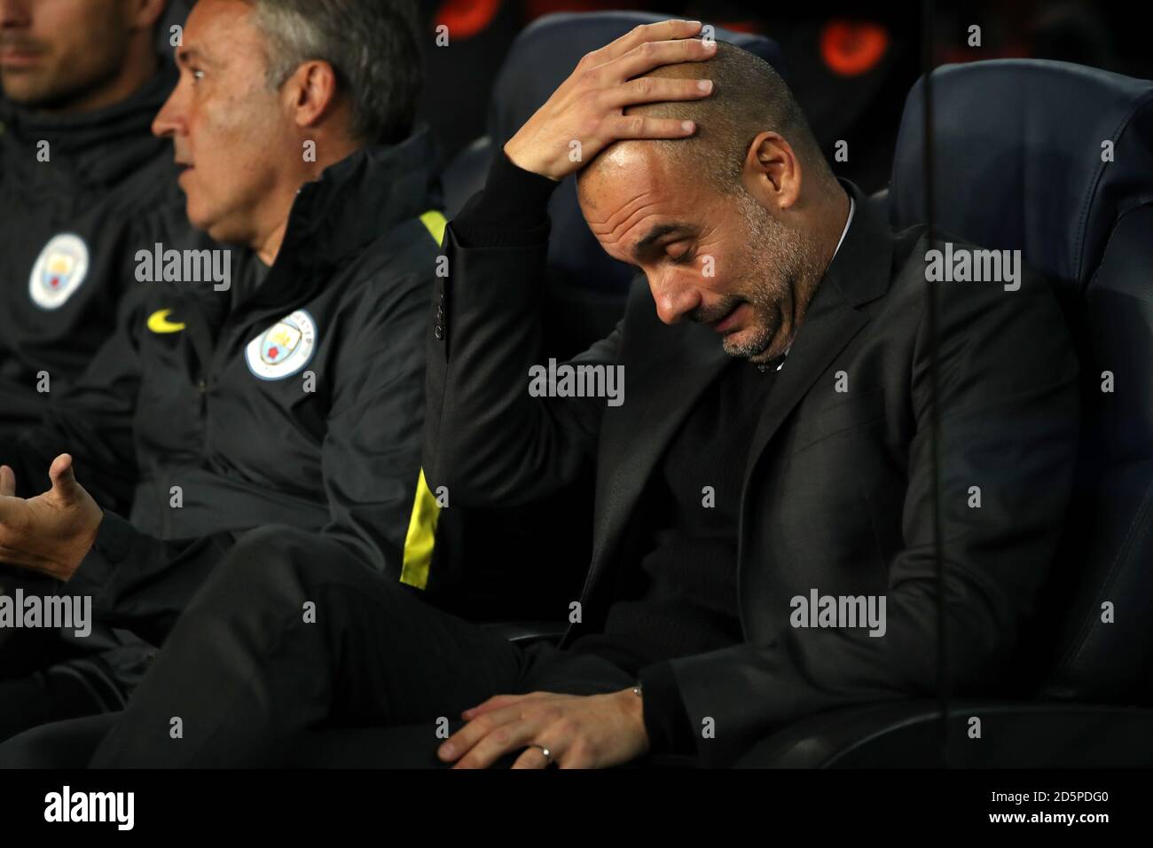 Manager pep guardiola on stage hi-res stock photography and images - Alamy