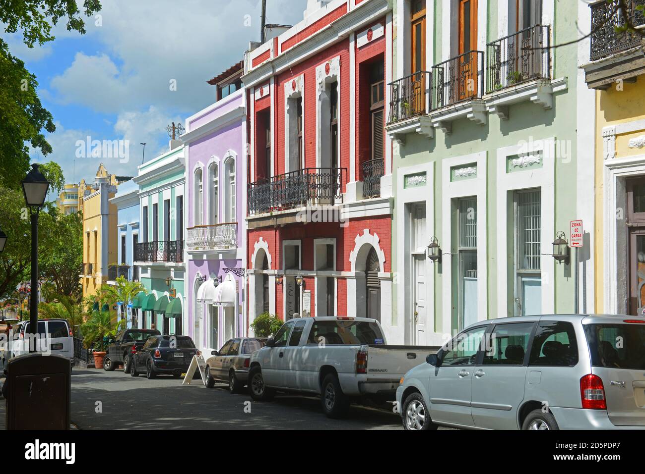 Old San Juan Plaza Colon Puerto Rico High Resolution Stock Photography ...
