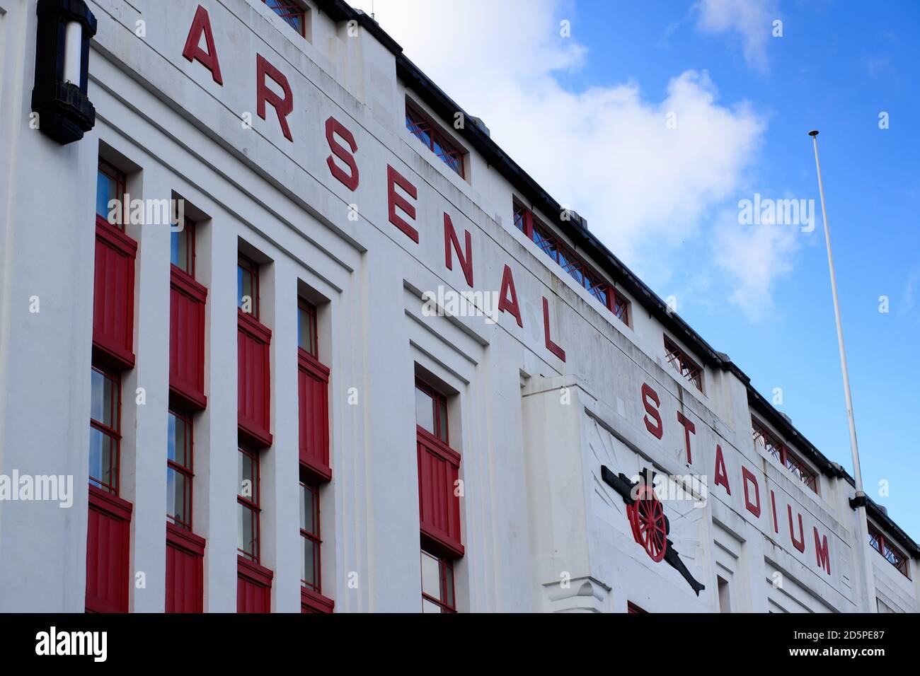 A view of the outside of Highbury the former home of Arsenal Stock ...