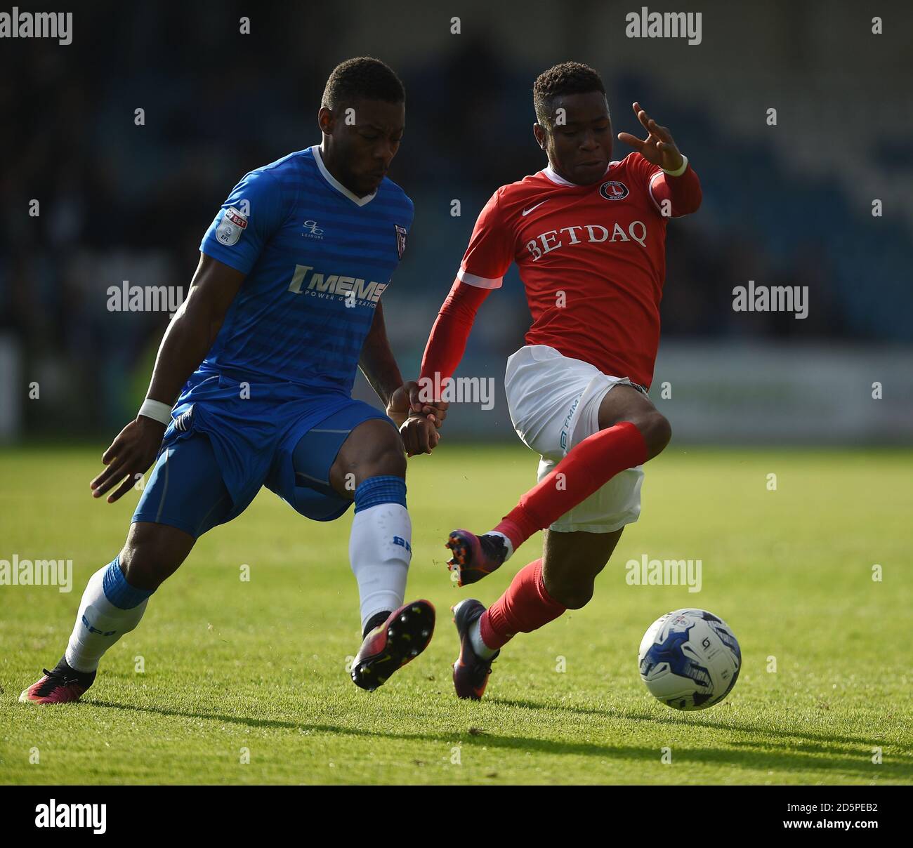 Gillingham's Jay Emmanuel-Thomas and Charlton Athletic's Ademola ...