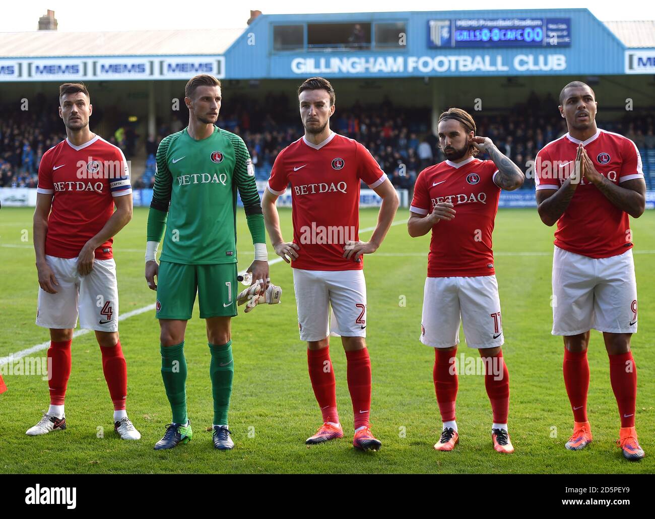 Charlton Athletic's Johnnie Jackson, Declan Rudd, Morgan Fox, Ricky ...
