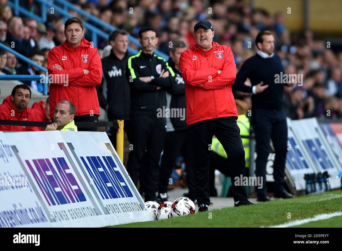 Charlton Athletic's manager Russell Slade Stock Photo - Alamy