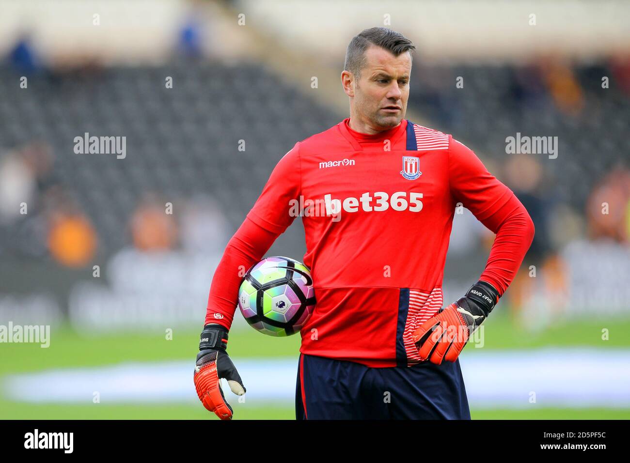 Stoke City goalkeeper Shay Given during warm up Stock Photo - Alamy