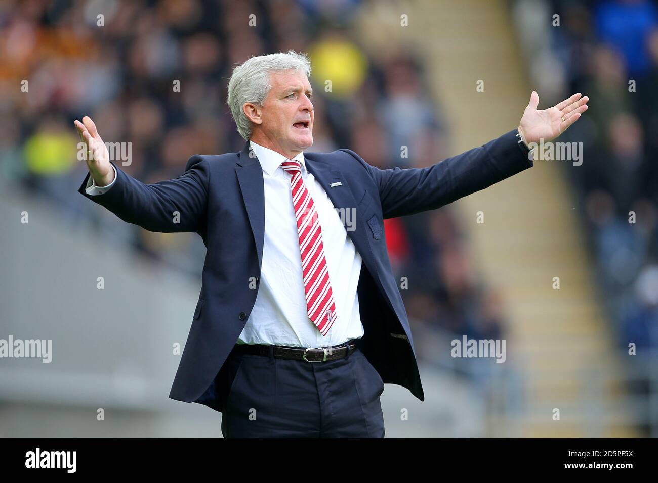 Stoke City manager Mark Hughes Stock Photo - Alamy