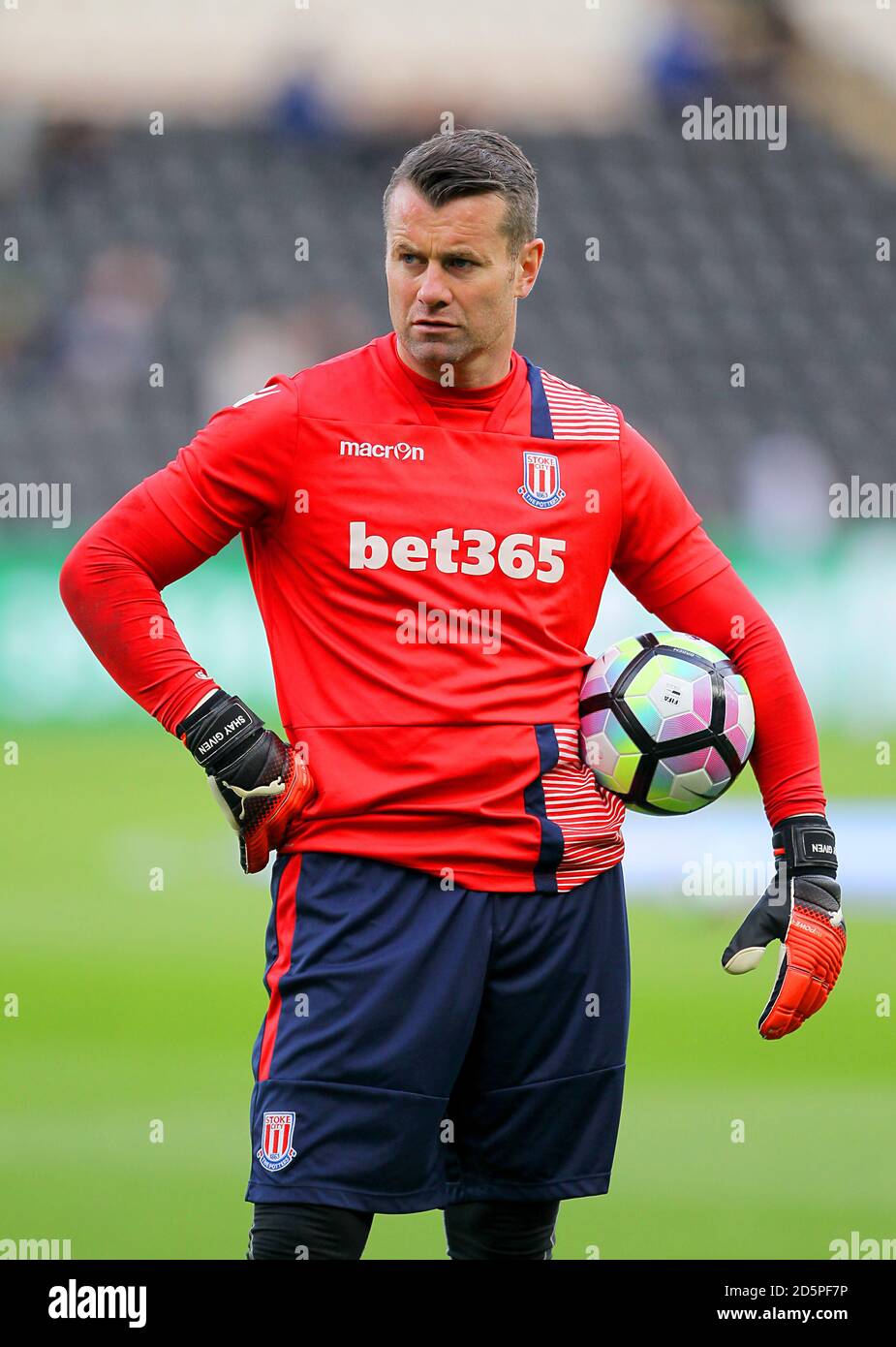 Stoke City goalkeeper Shay Given during warm up Stock Photo - Alamy