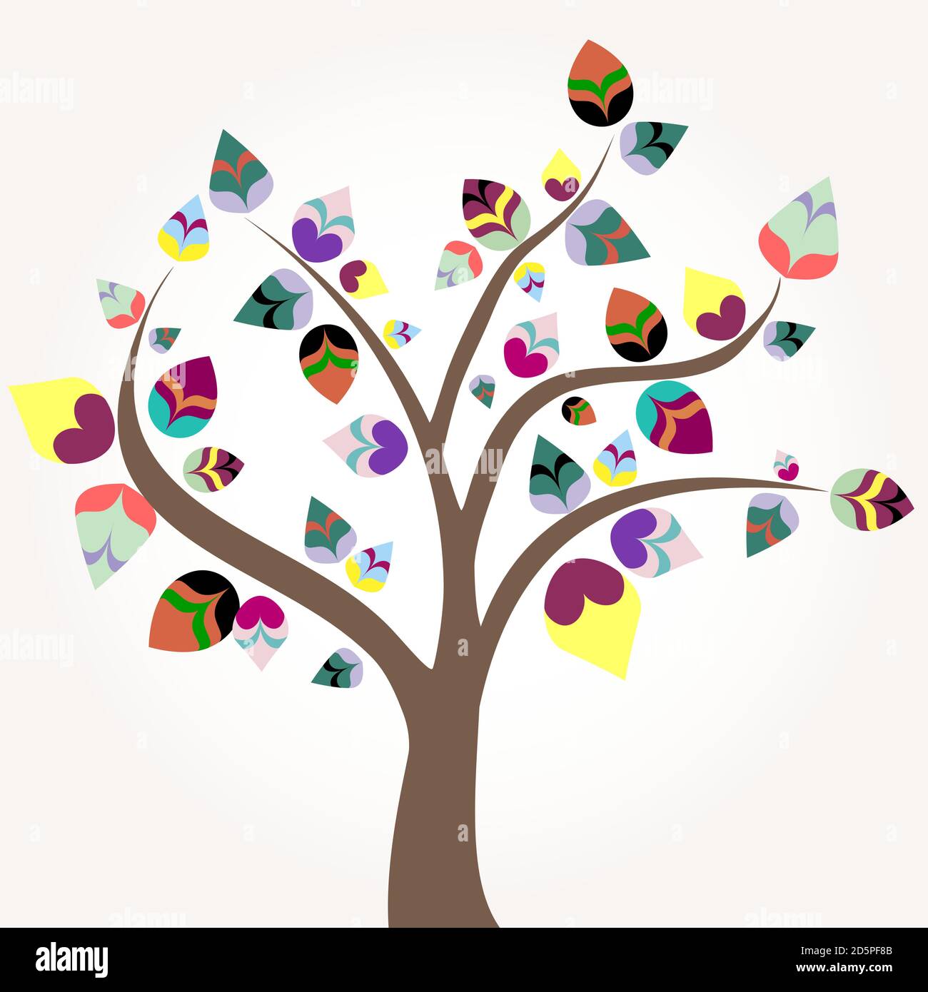 Abstract tree illustration hi-res stock photography and images - Alamy