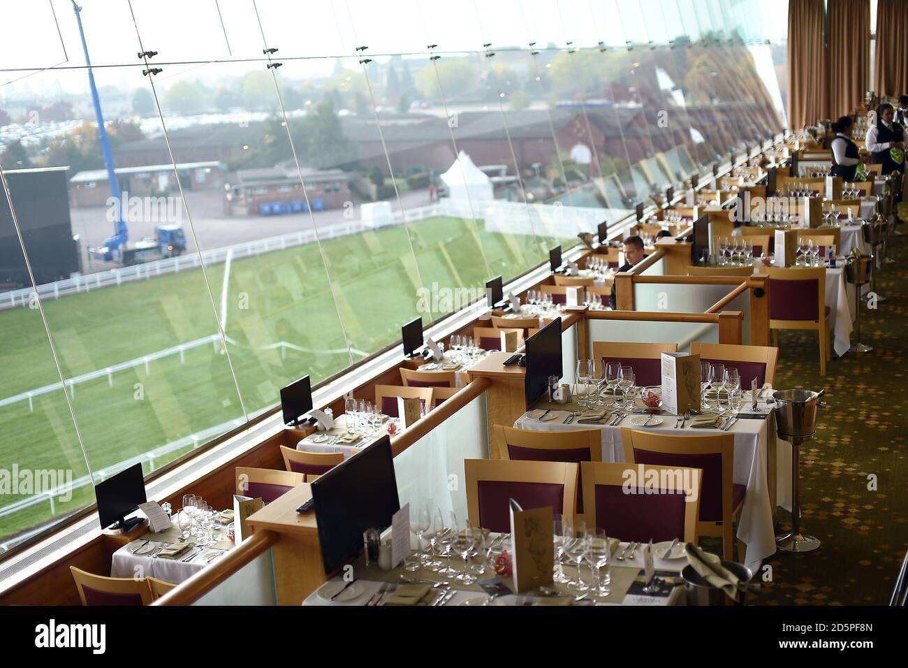 Detail of the hospitality at cheltenham racecourse hi-res stock ...