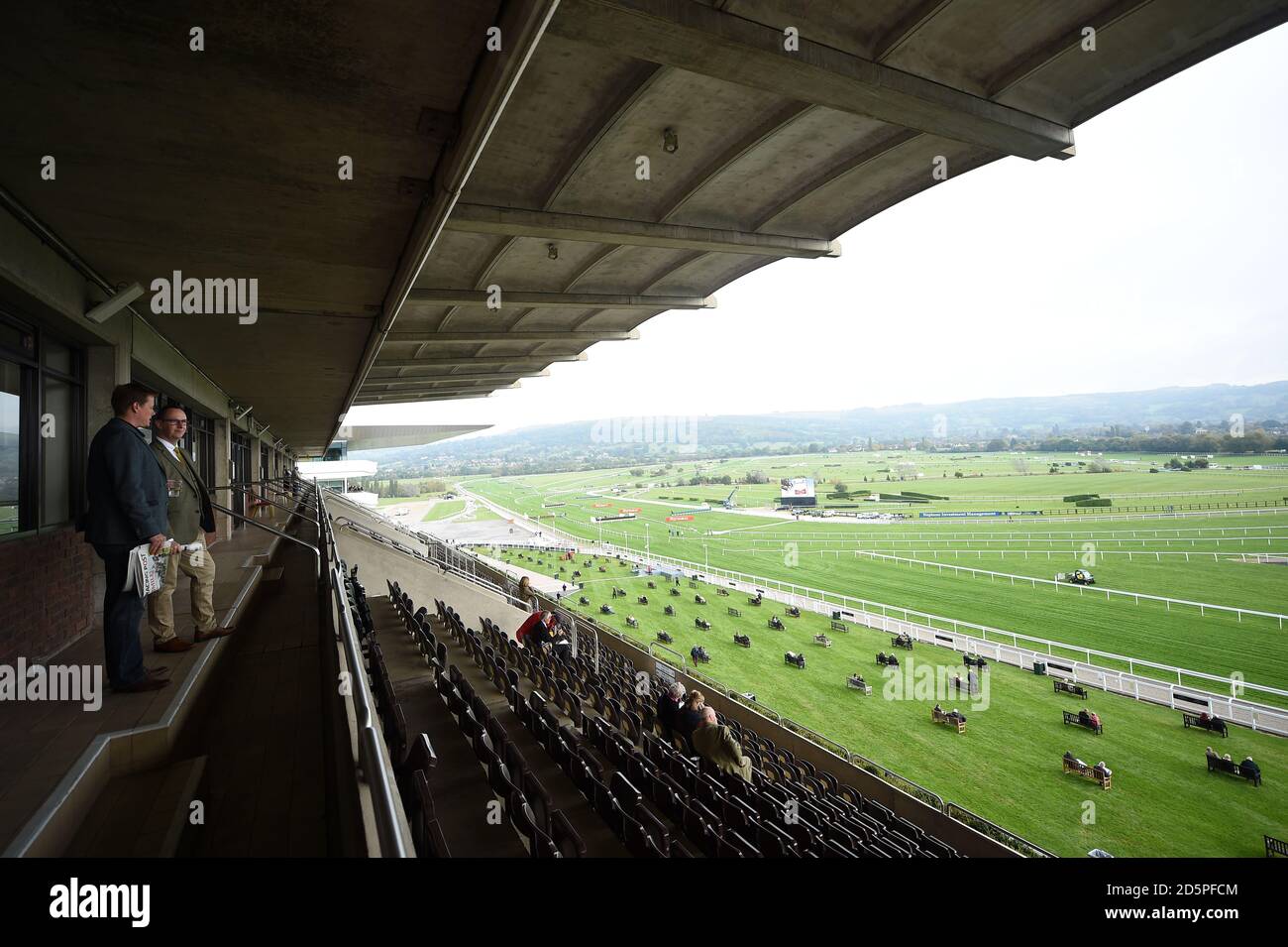 A general view of racegoers from a Grandstand box at Cheltenham ...