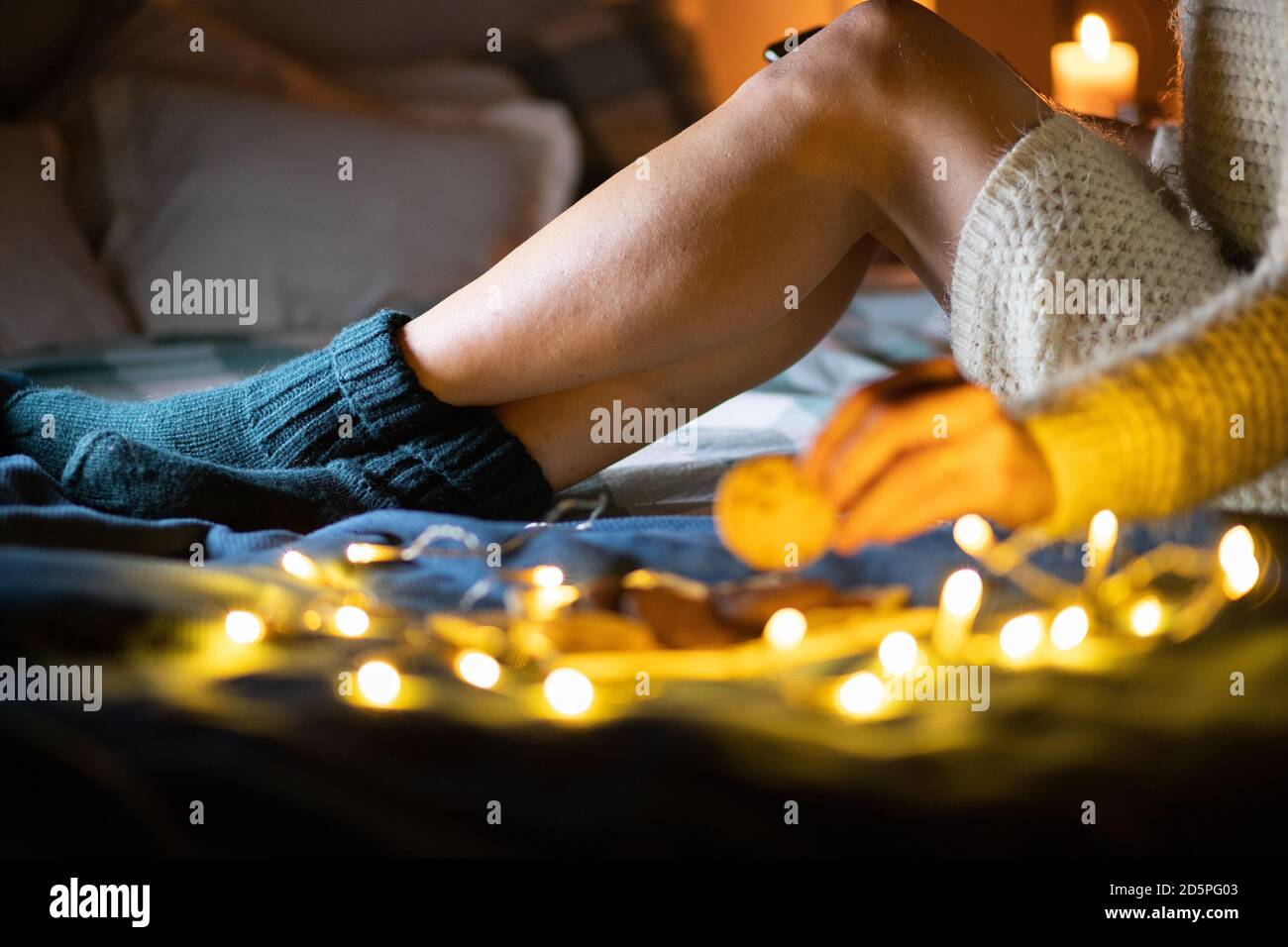 Woman eating in bed cold hi-res stock photography and images - Alamy