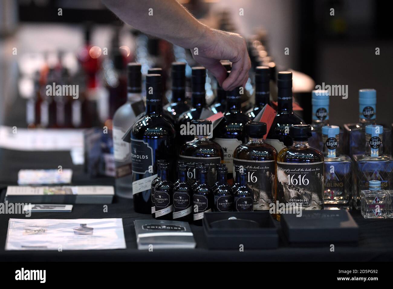 A general view of a gin stand in the The Centaur, a food and drink ...