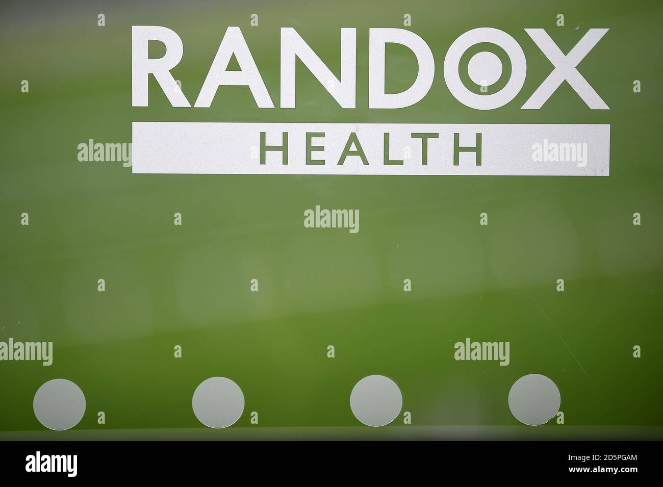 A general view of Randox branding in Hatton's Grace function room Stock ...