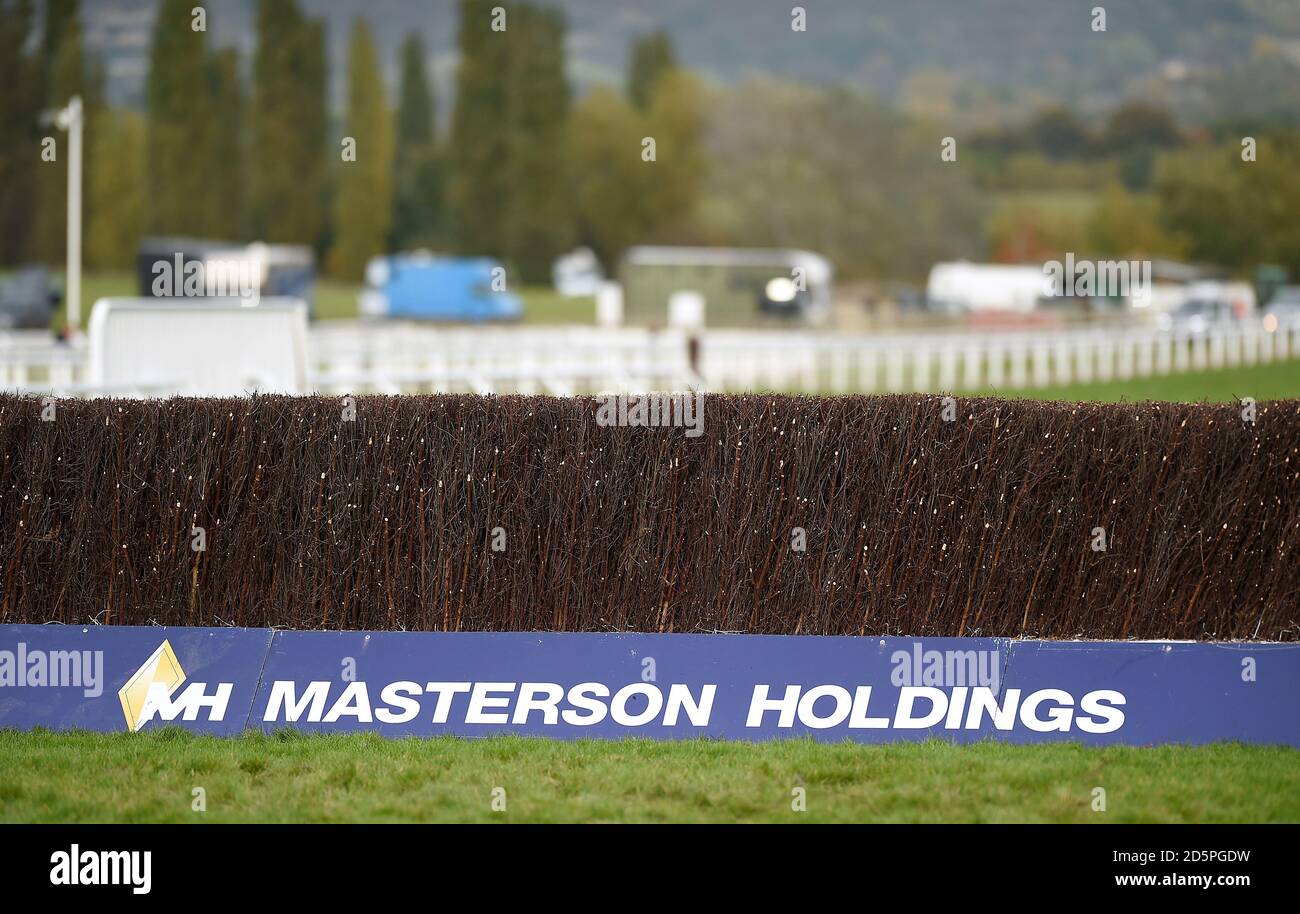 A general view of a fence with Masterson Holdings branding on Stock ...