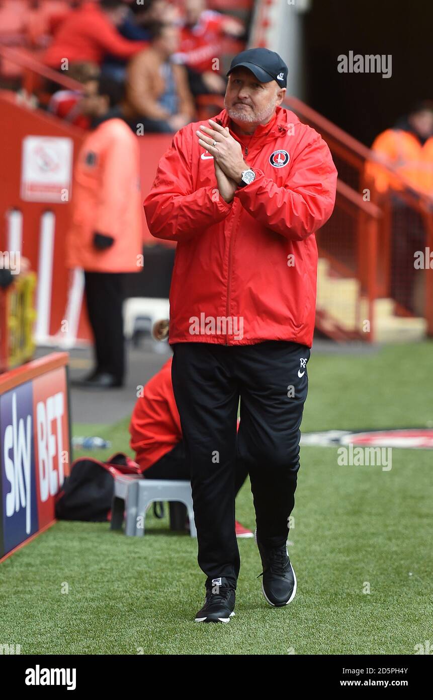 Charlton Athletic manager Russell Slade Stock Photo - Alamy