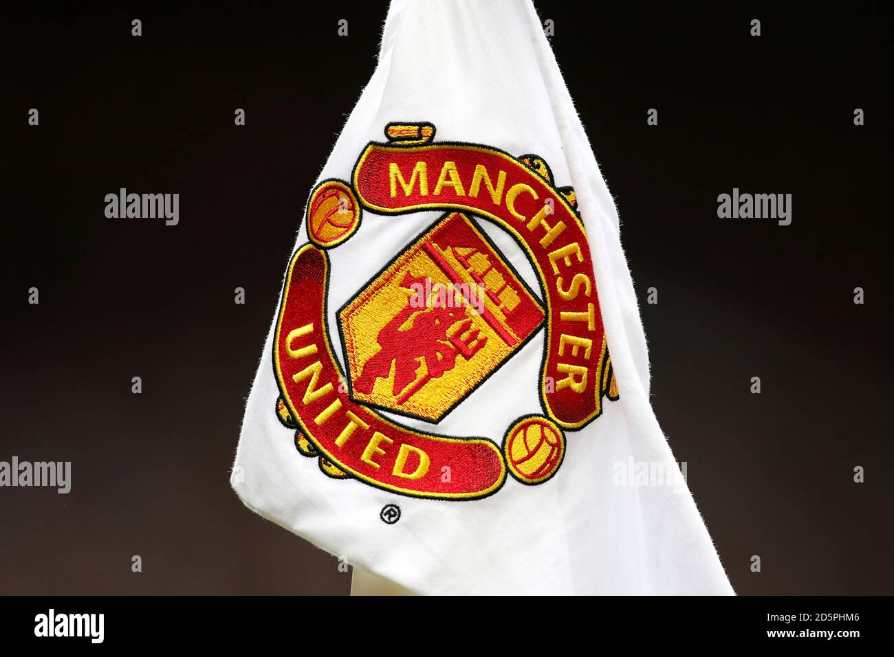 A Manchester United flag Stock Photo - Alamy