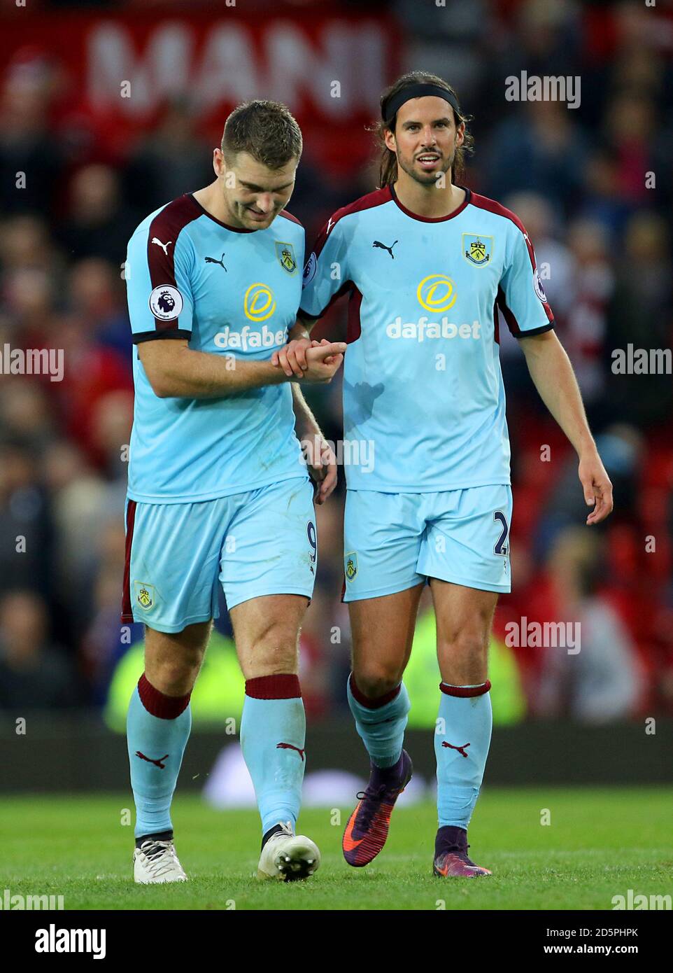 Burnley's George Boyd (right) celebrates after the final whistle Stock ...