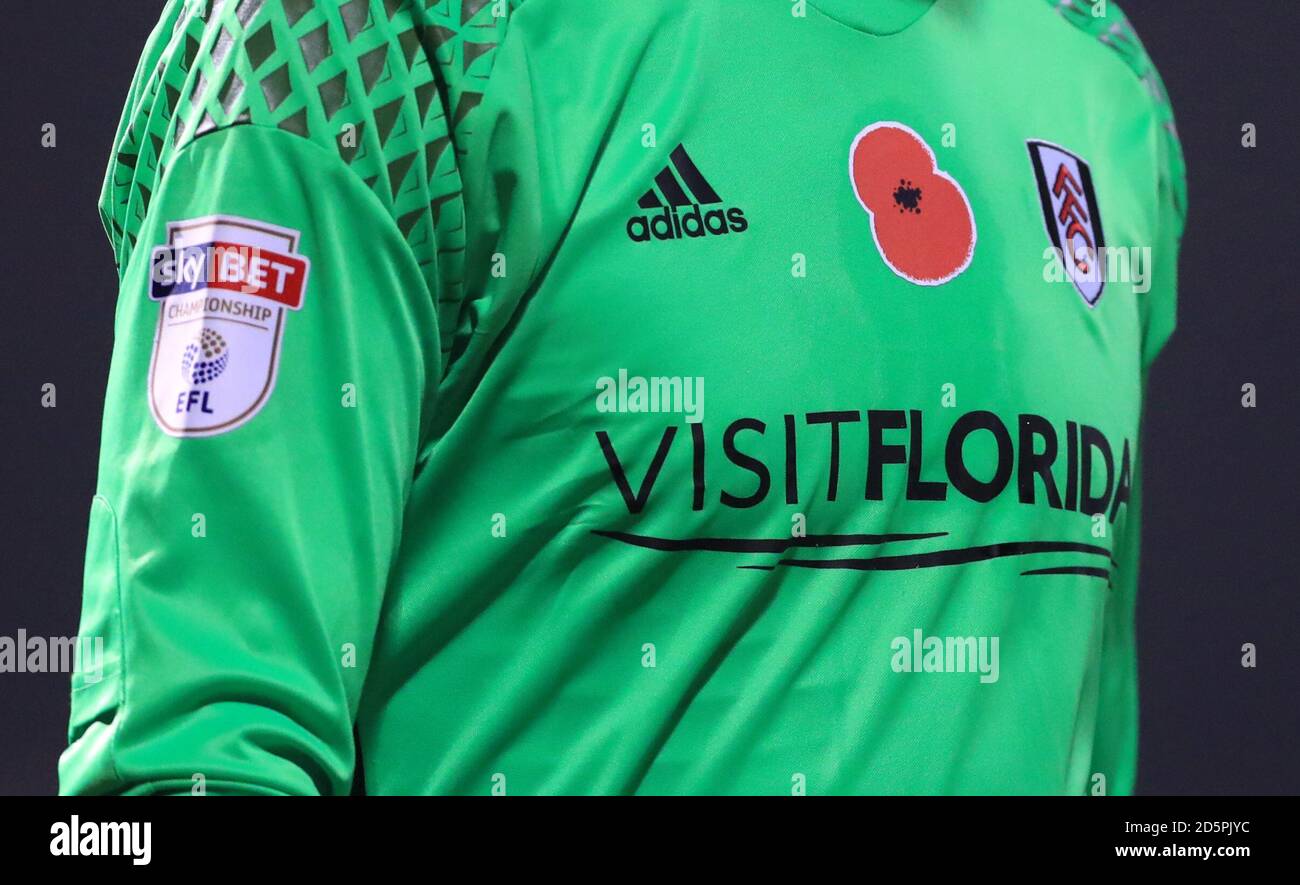Detail of the fulham shirt hi-res stock photography and images - Alamy