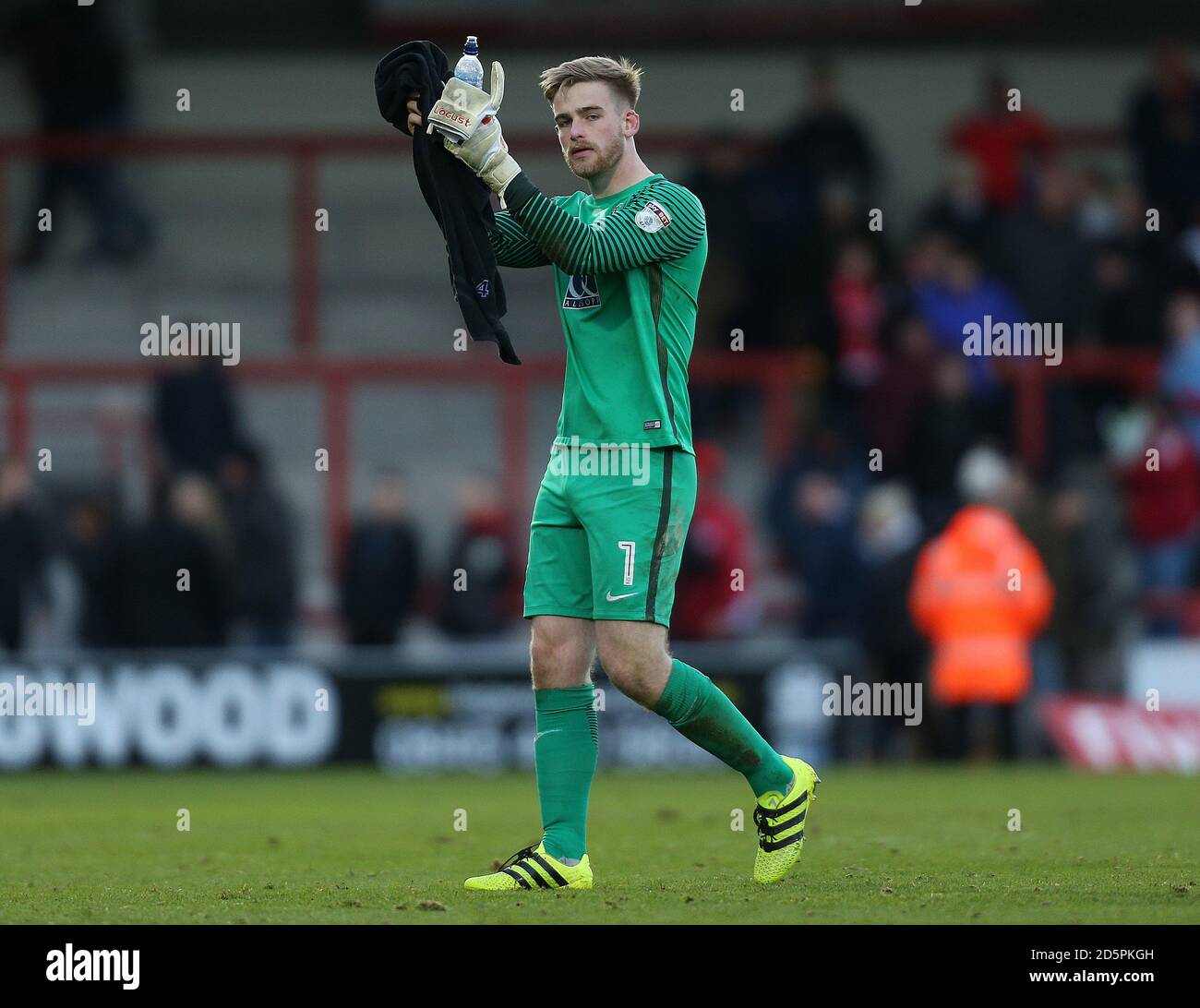 Coventry City's keeper Lee Burge applauds the fans at the end of the ...