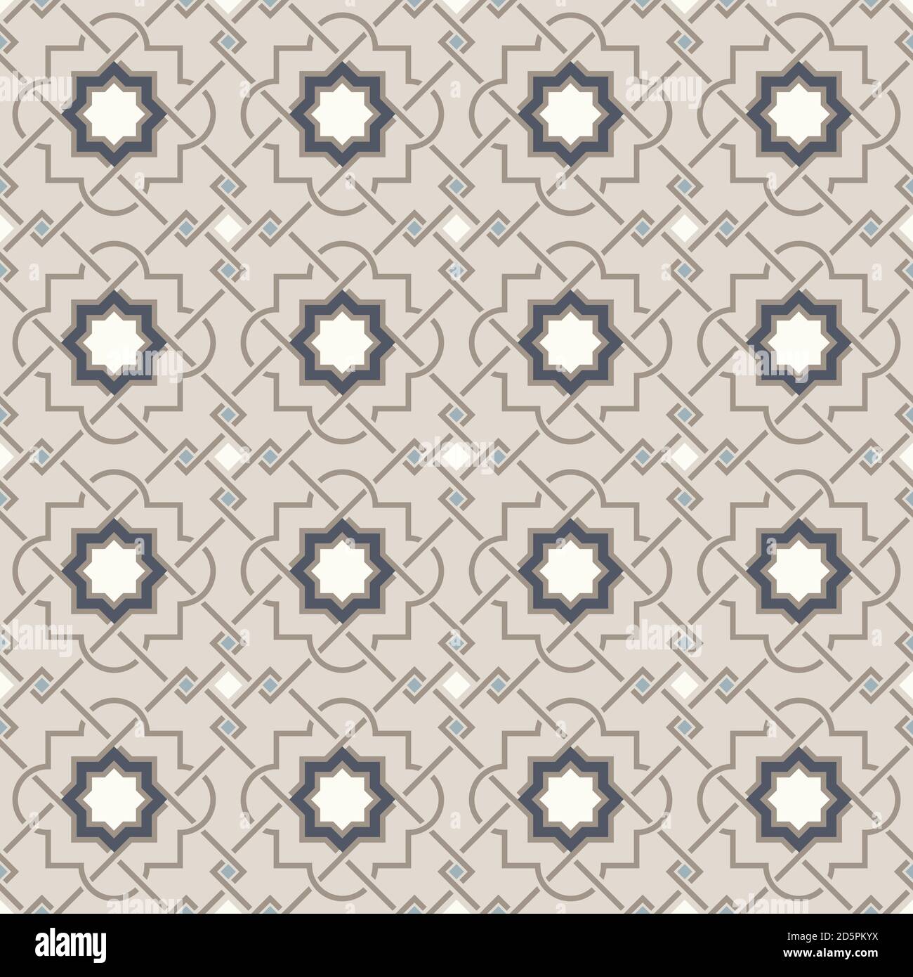 Tangled modern pattern, based on traditional oriental arabic geometric ...