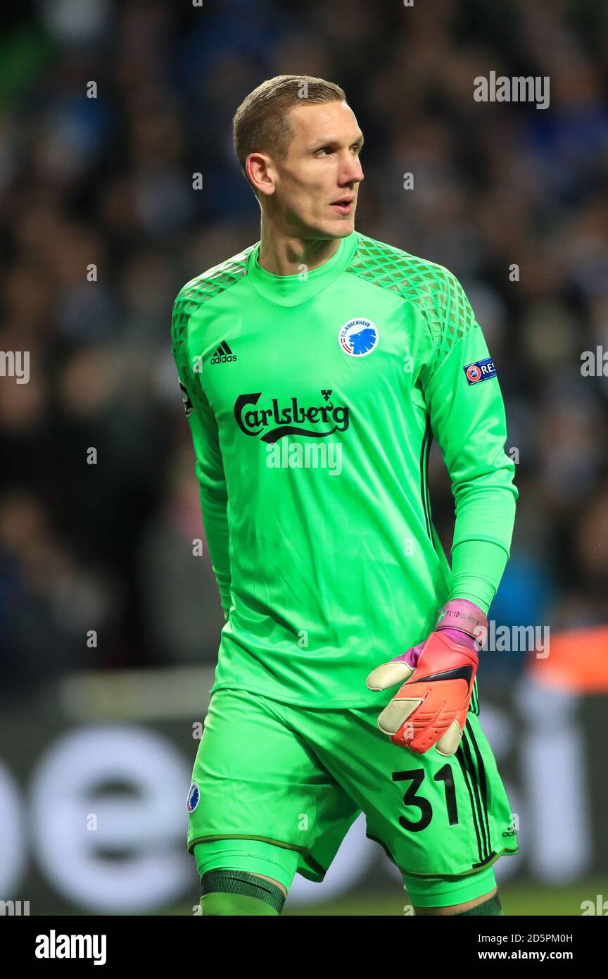 FC Copenhagen goalkeeper Robin Olsen Stock Photo - Alamy