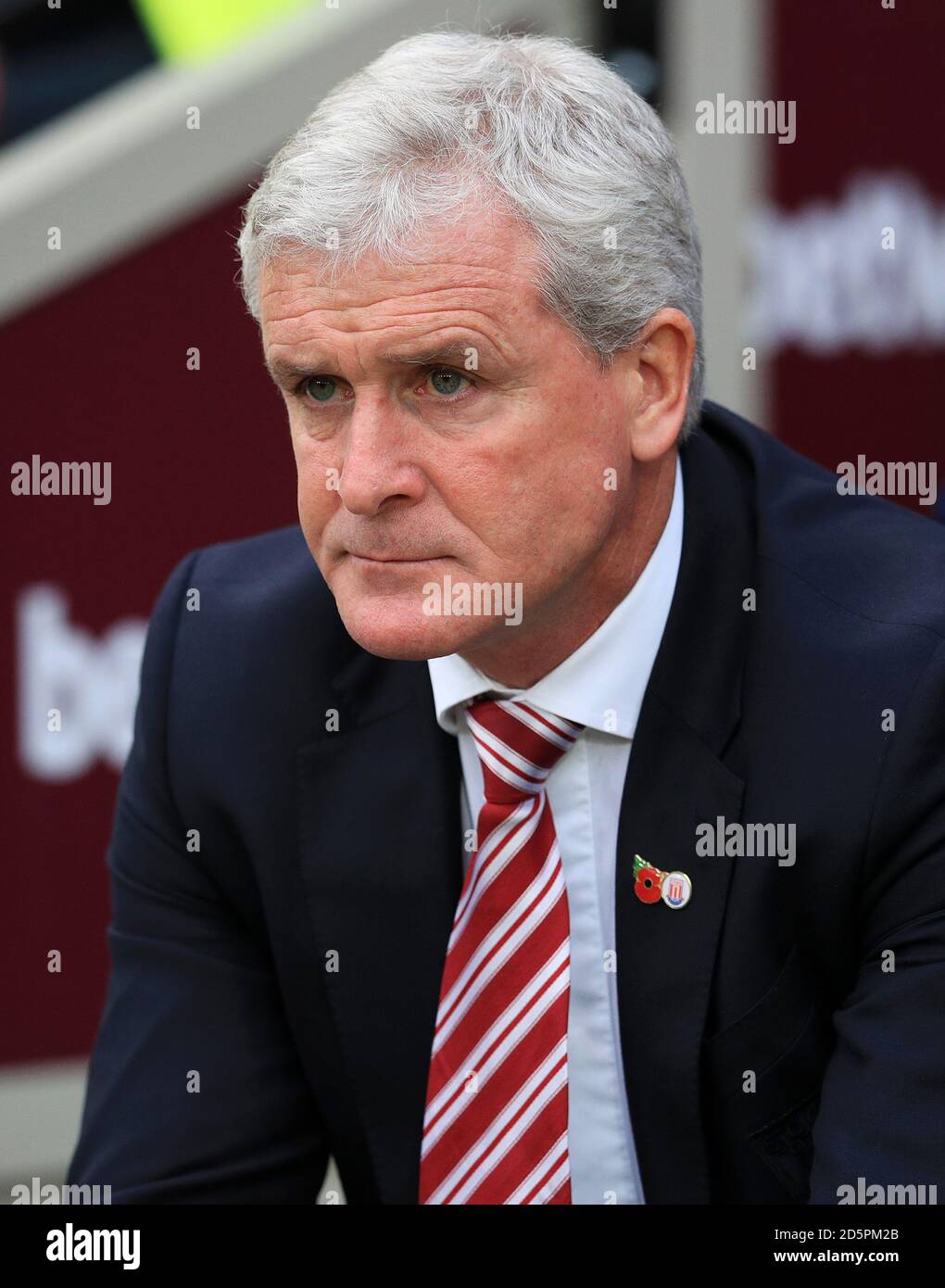 Stoke City manager Mark Hughes Stock Photo - Alamy