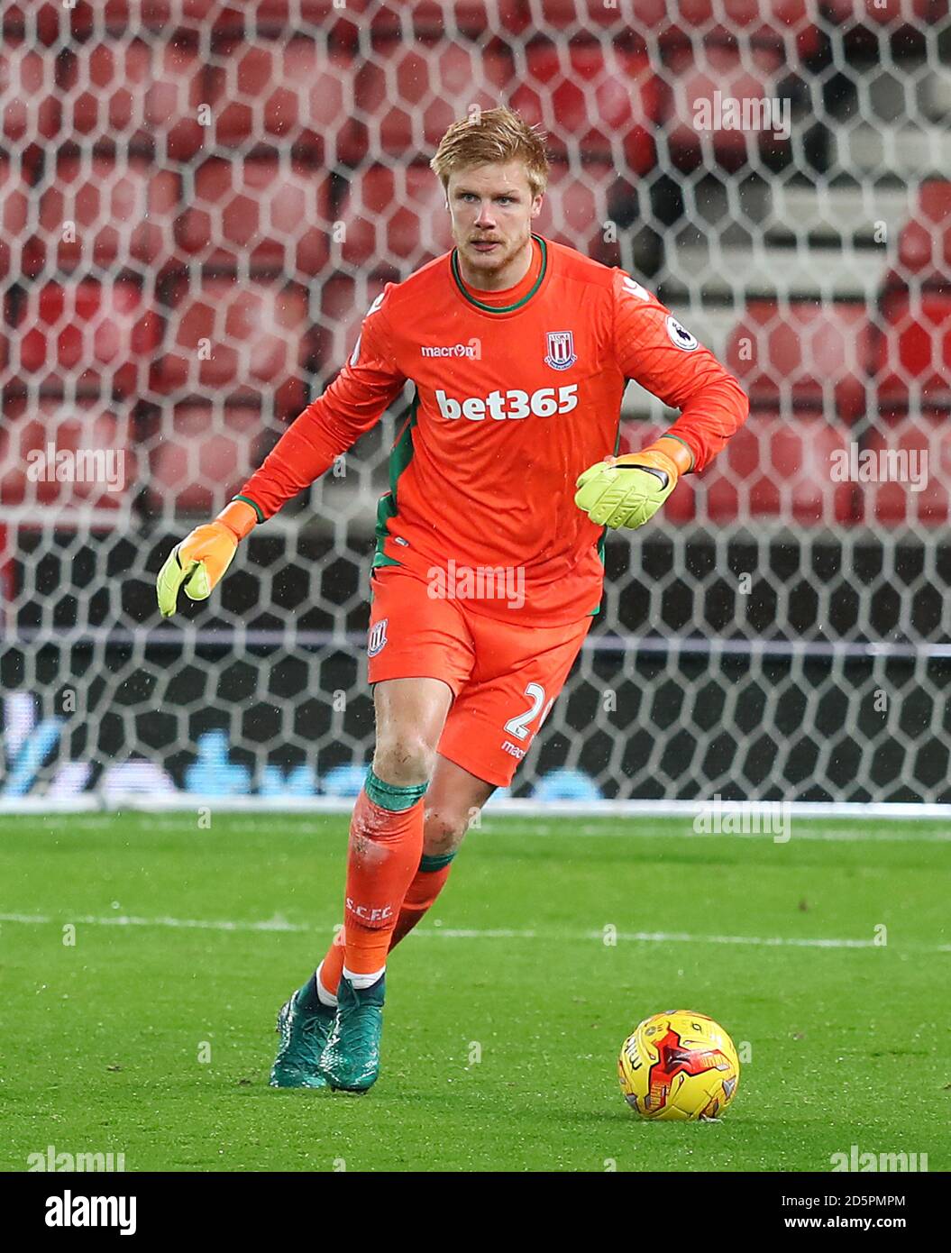 Stoke City goalkeeper Jakob Haugaard Stock Photo - Alamy