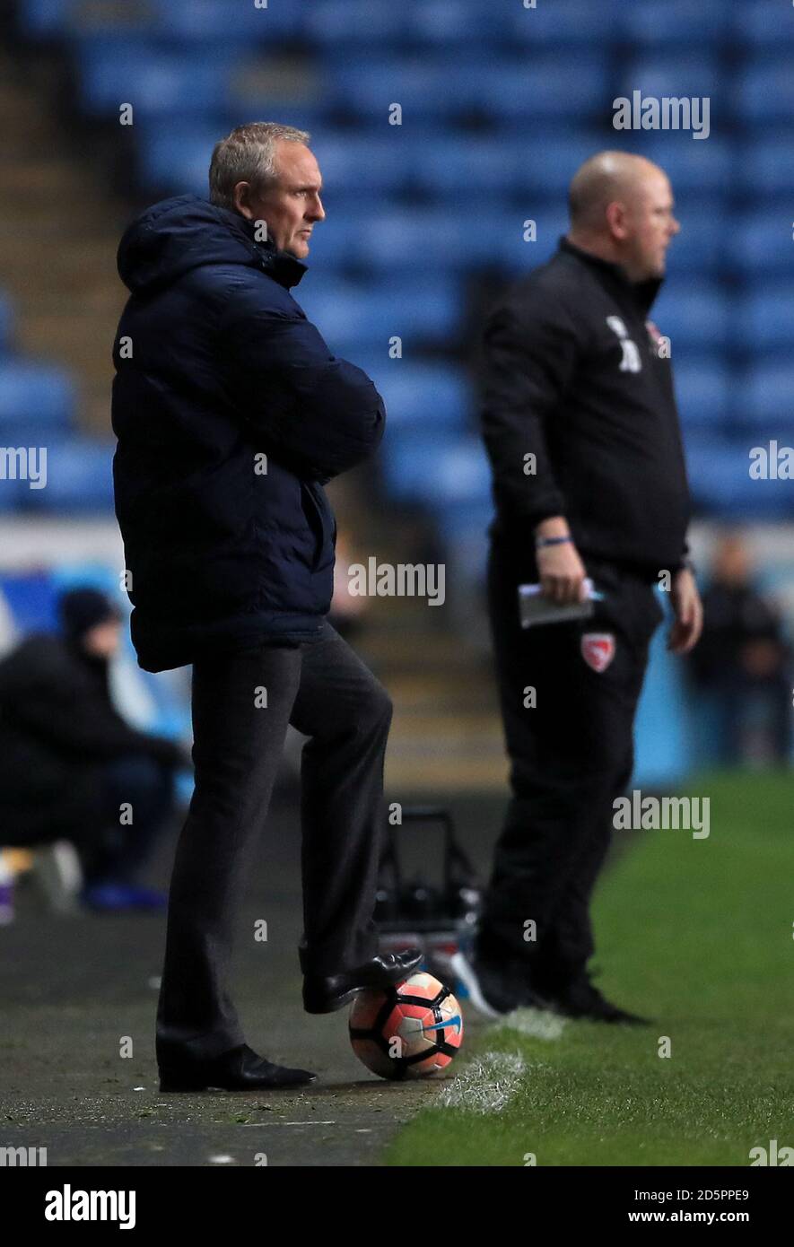 Coventry City manager Mark Venus Stock Photo - Alamy
