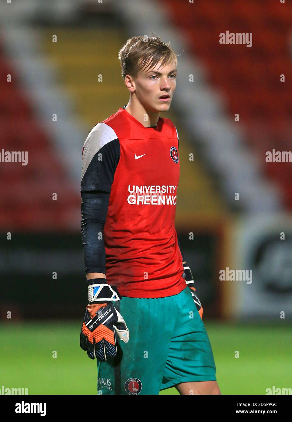 Goalkeeper Ashley Maynard Brewer, Charlton Athletic Stock Photo - Alamy