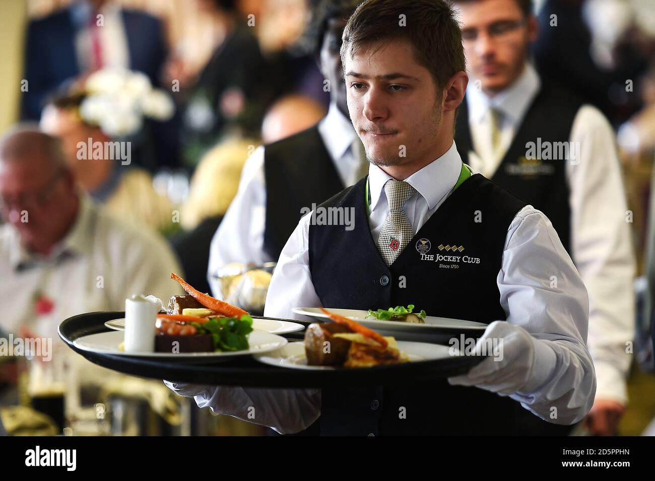 Detail of the food in the Panoramic Restaurant at Cheltenham Racecourse ...