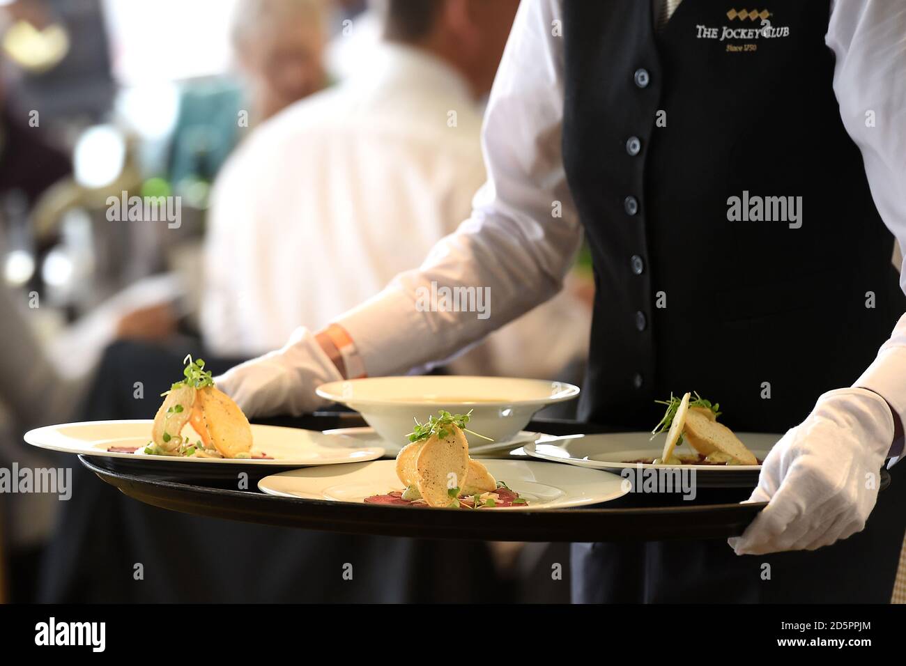 Detail of the food in the Panoramic Restaurant at Cheltenham Racecourse ...