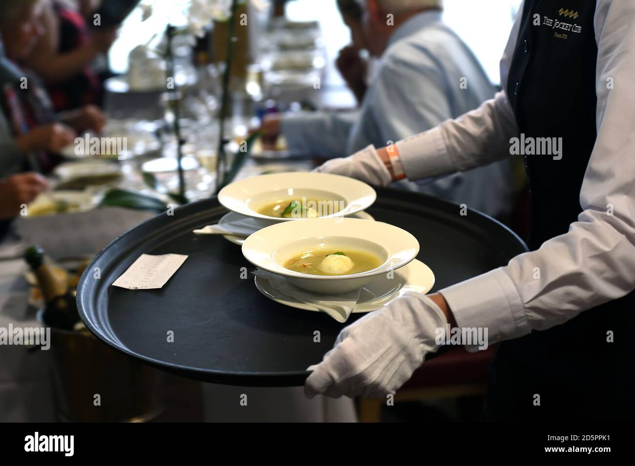 Detail of the food in the Panoramic Restaurant at Cheltenham Racecourse ...