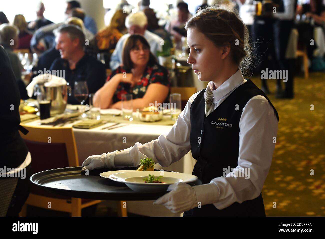 Detail of the food in the Panoramic Restaurant at Cheltenham Racecourse ...
