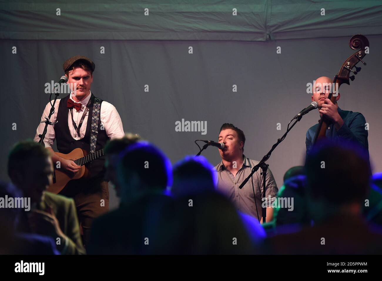 Thrill Collins play in the Final Flight bar at Cheltenham Racecourse ...