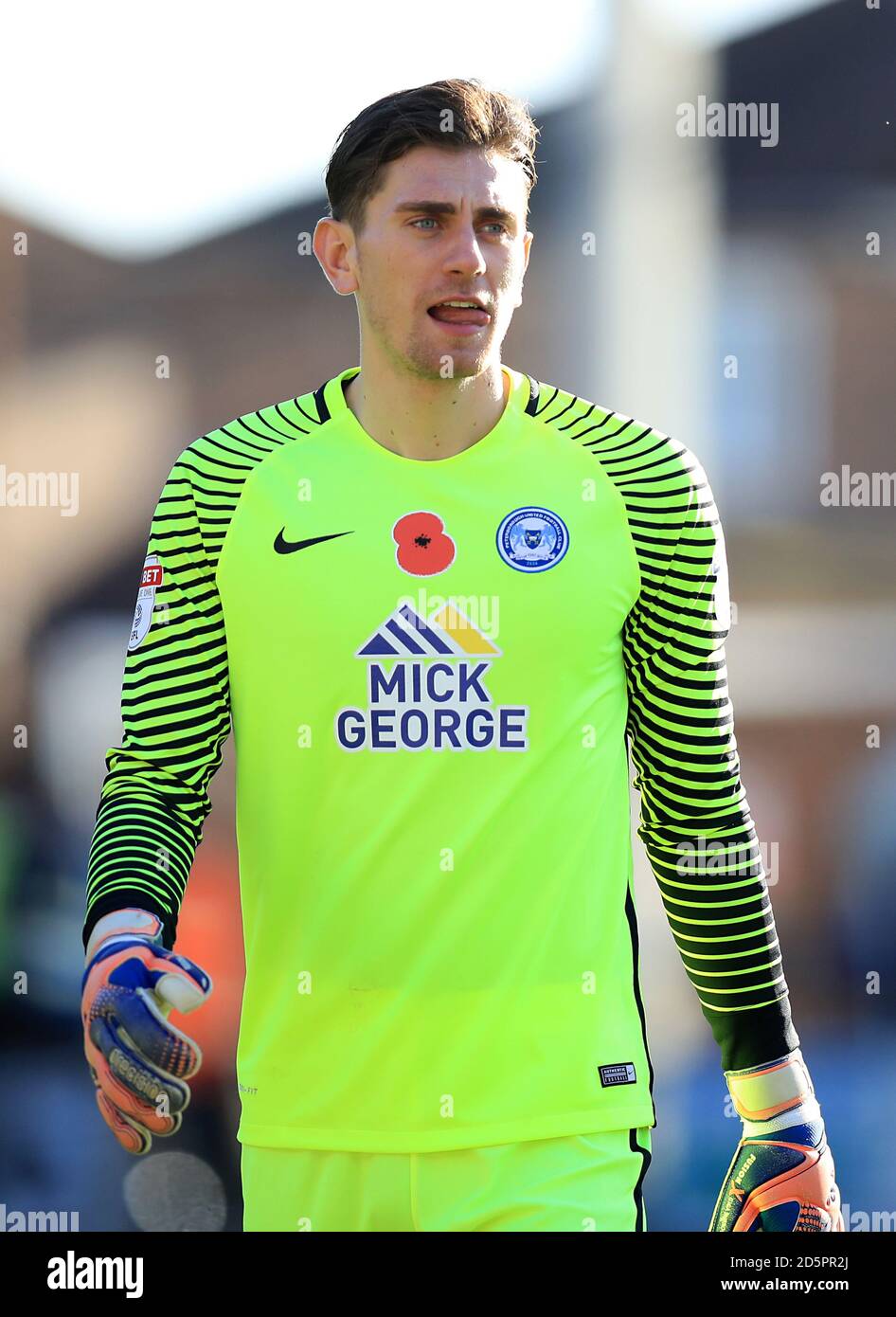 Goalkeeper Luke McGee, Peterborough United Stock Photo - Alamy