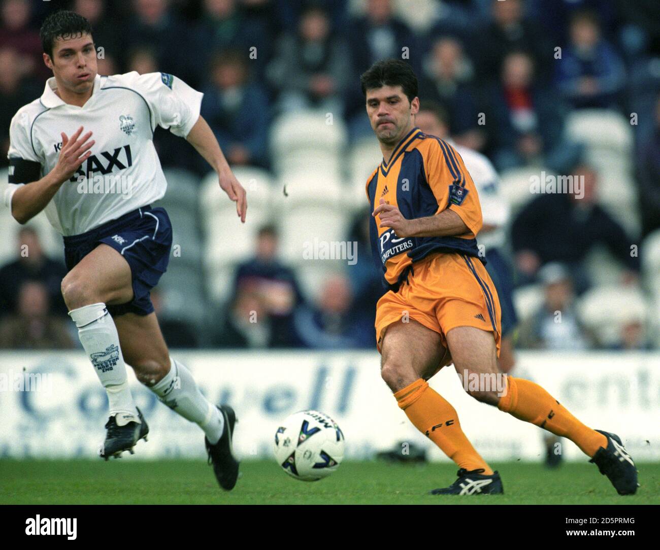 Michael Jackson, Preston North End, and Andy Payton, Burnley Stock ...