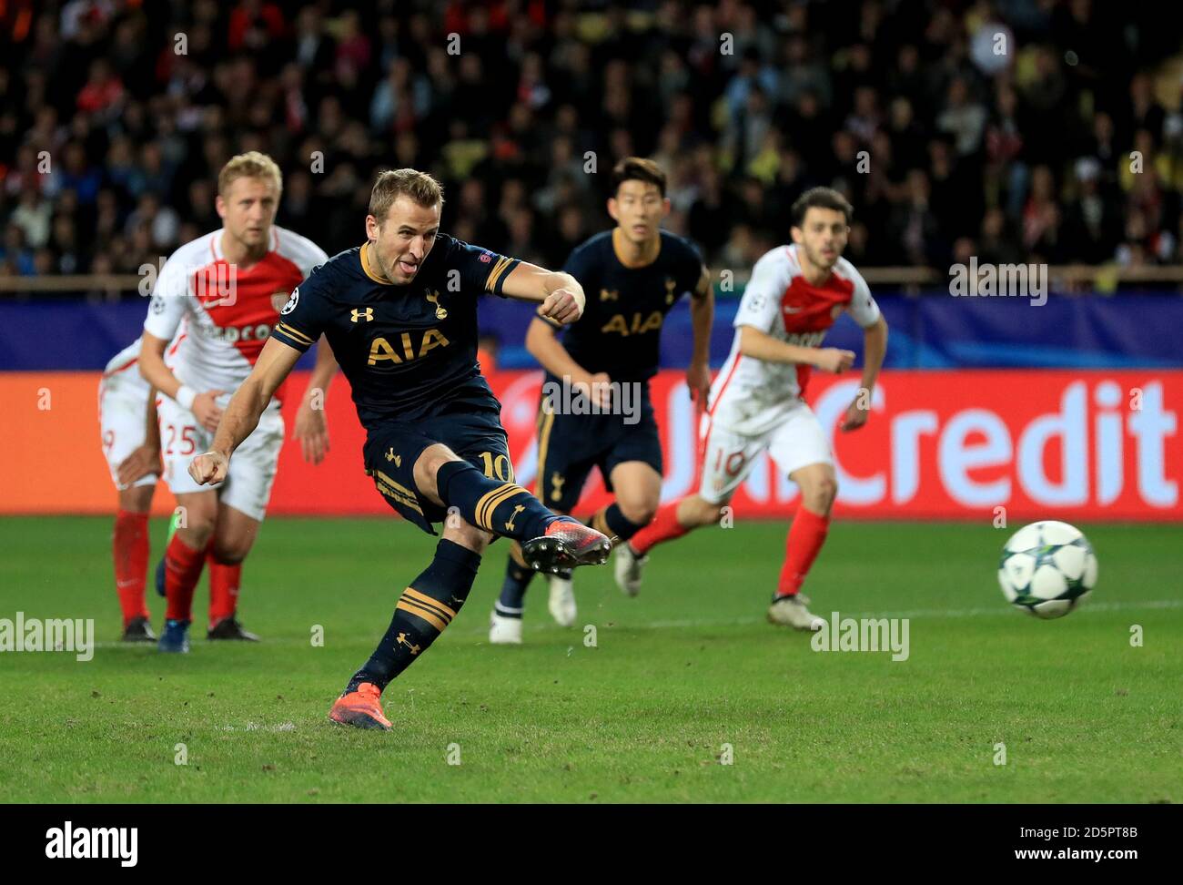 Tottenham Hotspur's Harry Kane scores his side's first goal of the game ...