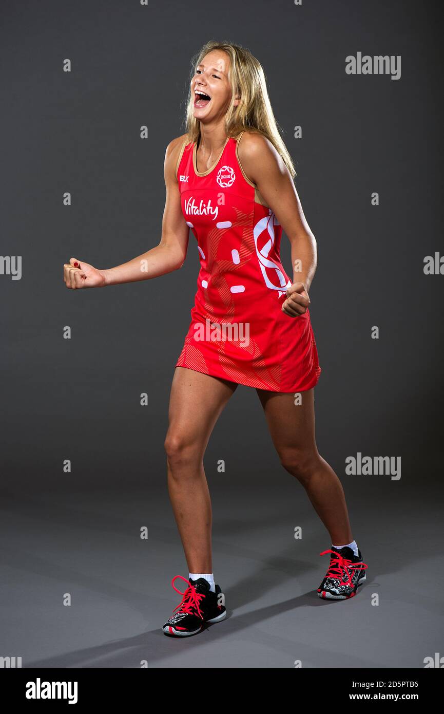 Netball england full length stock hi-res stock photography and images ...