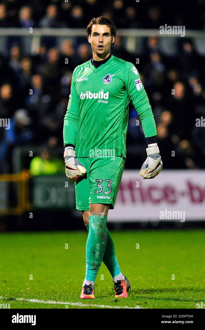 Bristol Rovers goalkeeper Kelle Roos Stock Photo - Alamy