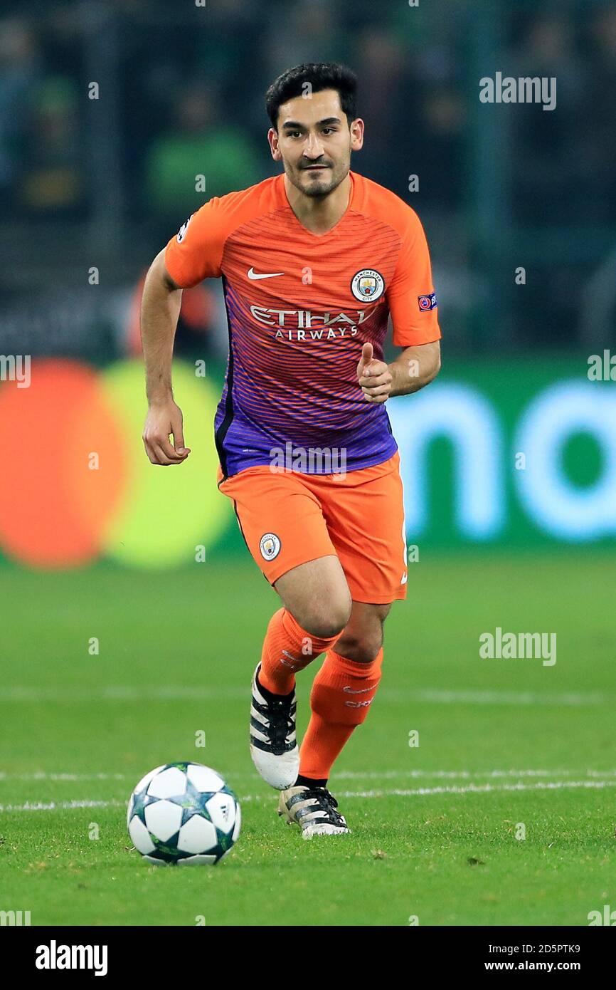 Manchester City's Ilkay Gundogan in action during the Champions League ...