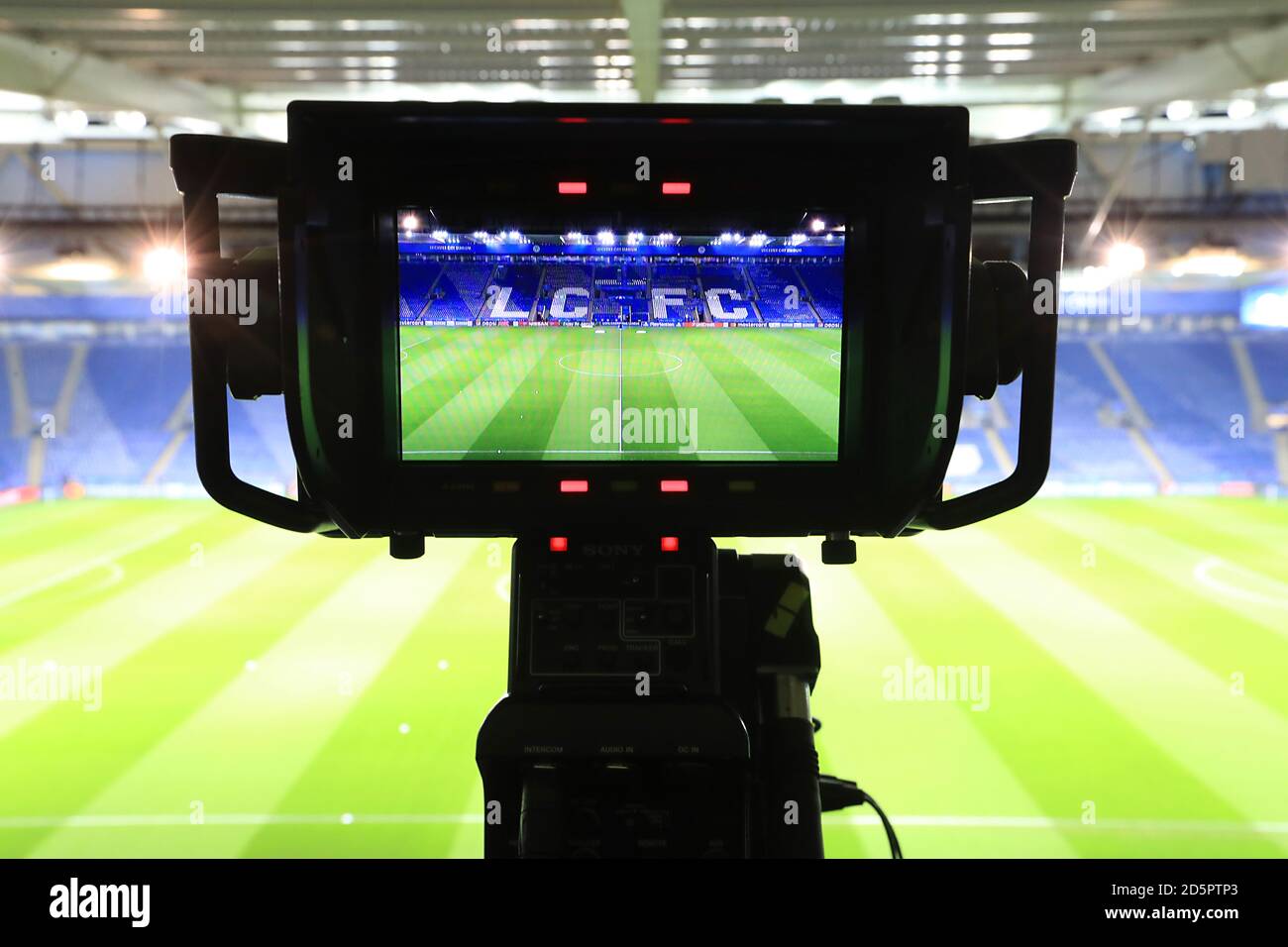 General view of the tv gantry at the stadium hi-res stock photography ...