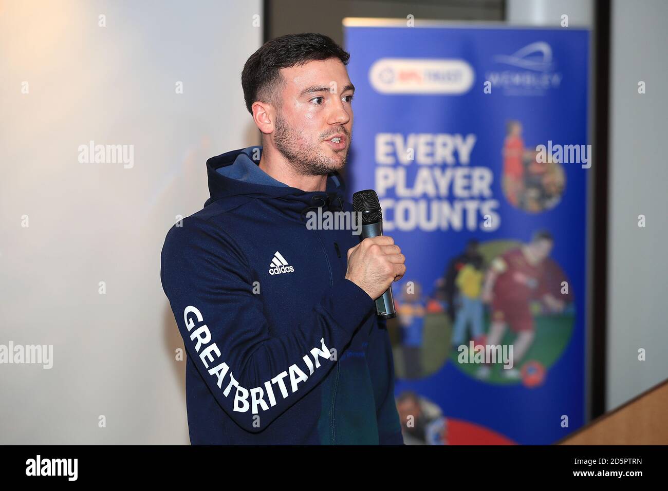 Paralympic footballer Jack Rutter during the EFL Every Player Counts ...