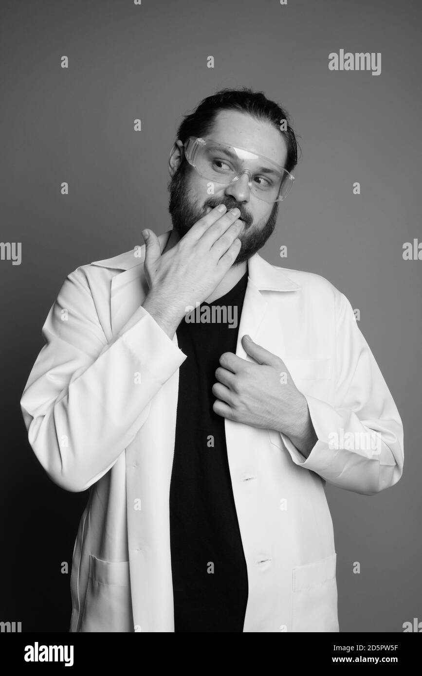 Bearded doctor Black and White Stock Photos & Images - Alamy