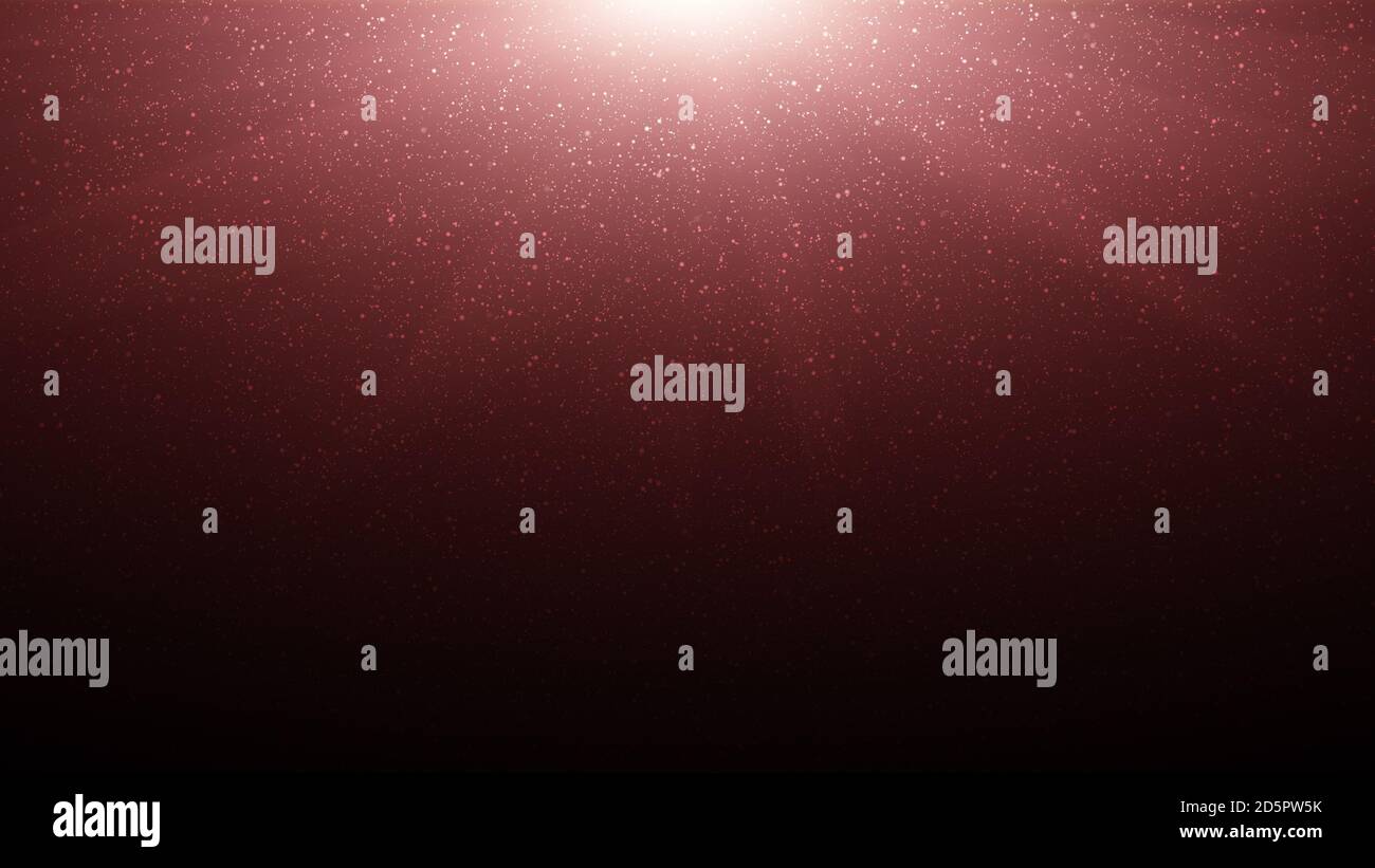 White particles illuminated by red light from above, lens flare Stock ...