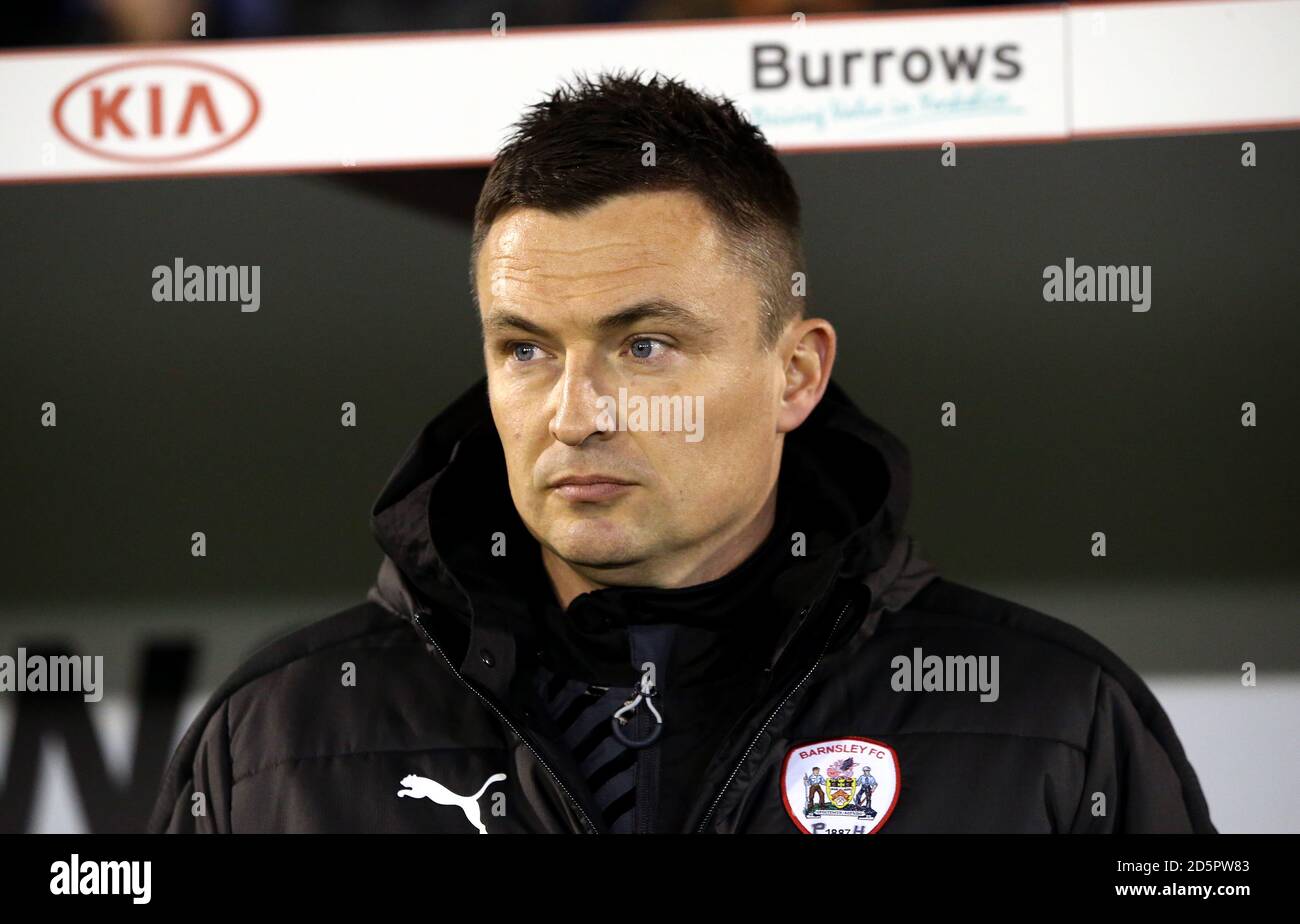Barnsley manager Paul Heckingbottom Stock Photo - Alamy