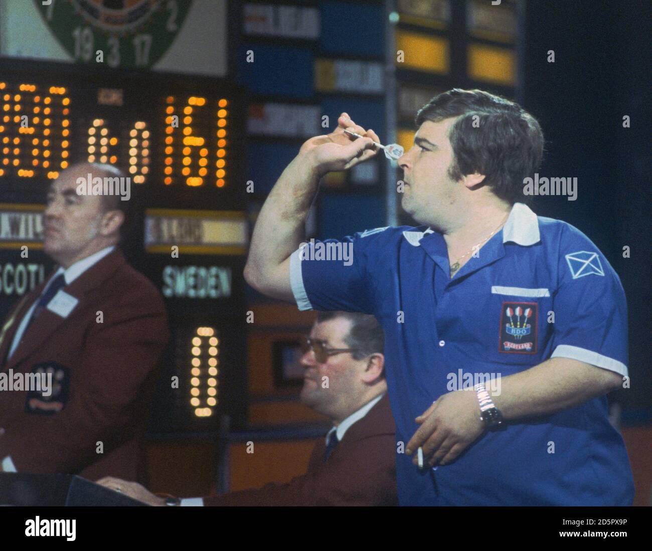 Jocky Wilson (Scotland) during the Miniman Darts Championships at ...