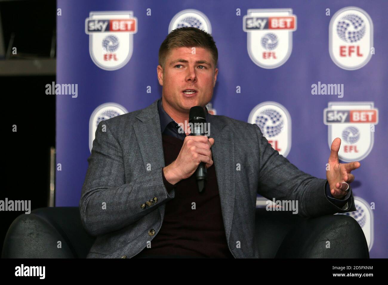 Neil Mellor during the EFL fan forum 'Every Fan Counts Launch Stock ...