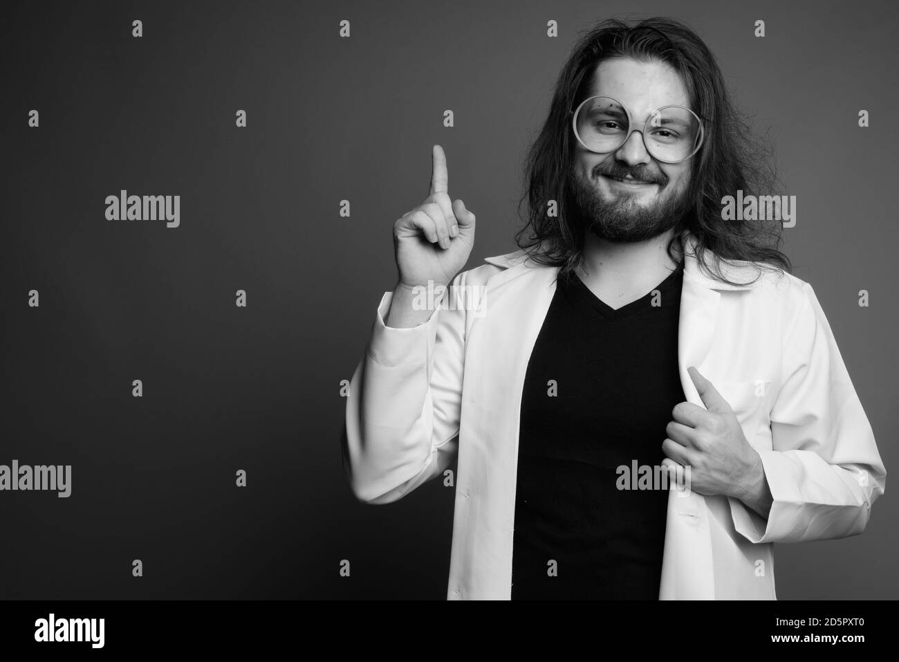 Bearded doctor Black and White Stock Photos & Images - Alamy