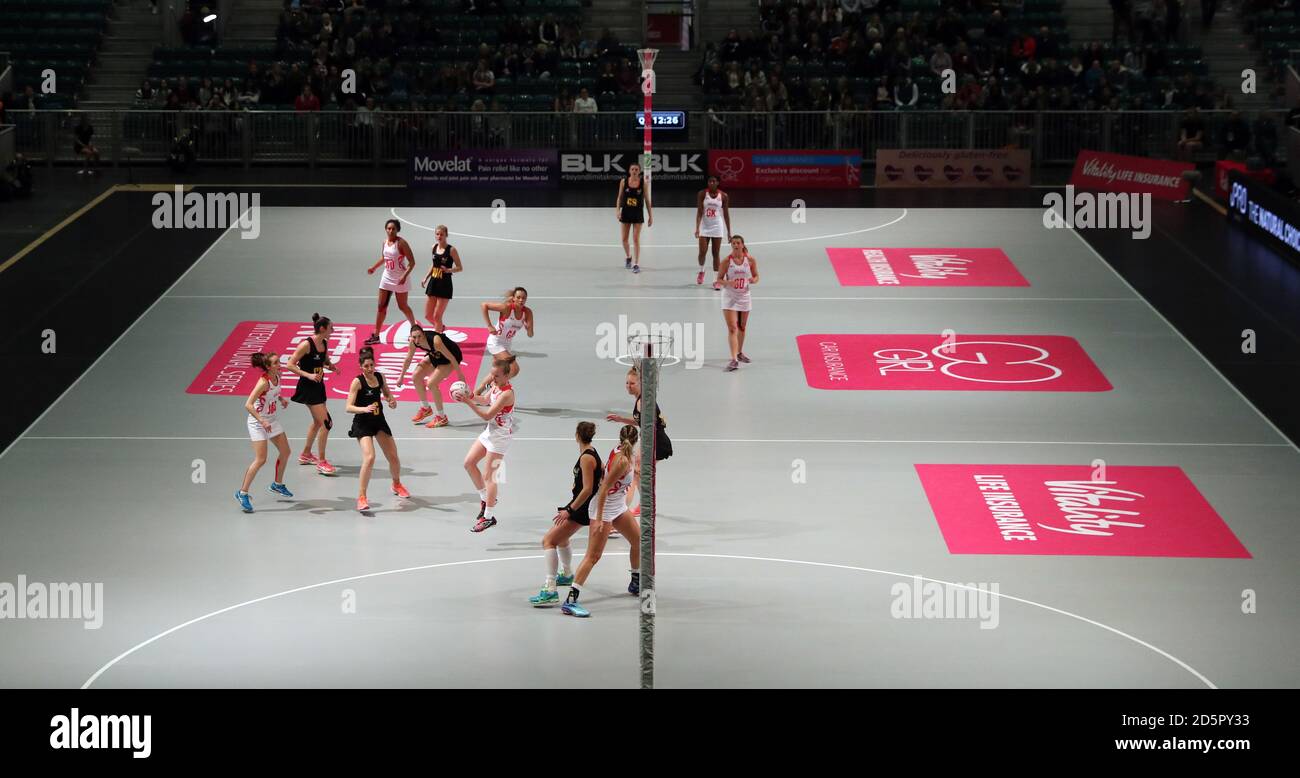 England U21's v Wasps Netball Stock Photo - Alamy