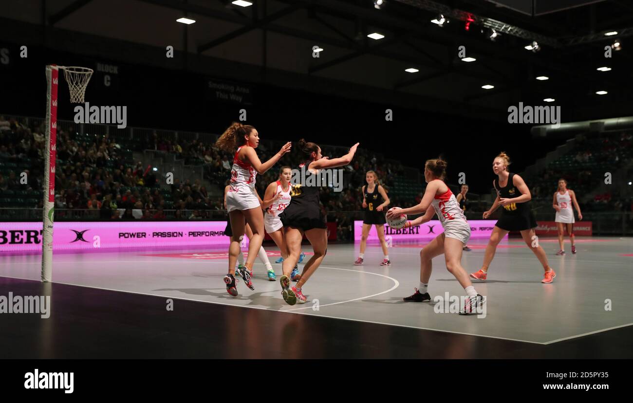 England U21's v Wasps Netball Stock Photo - Alamy